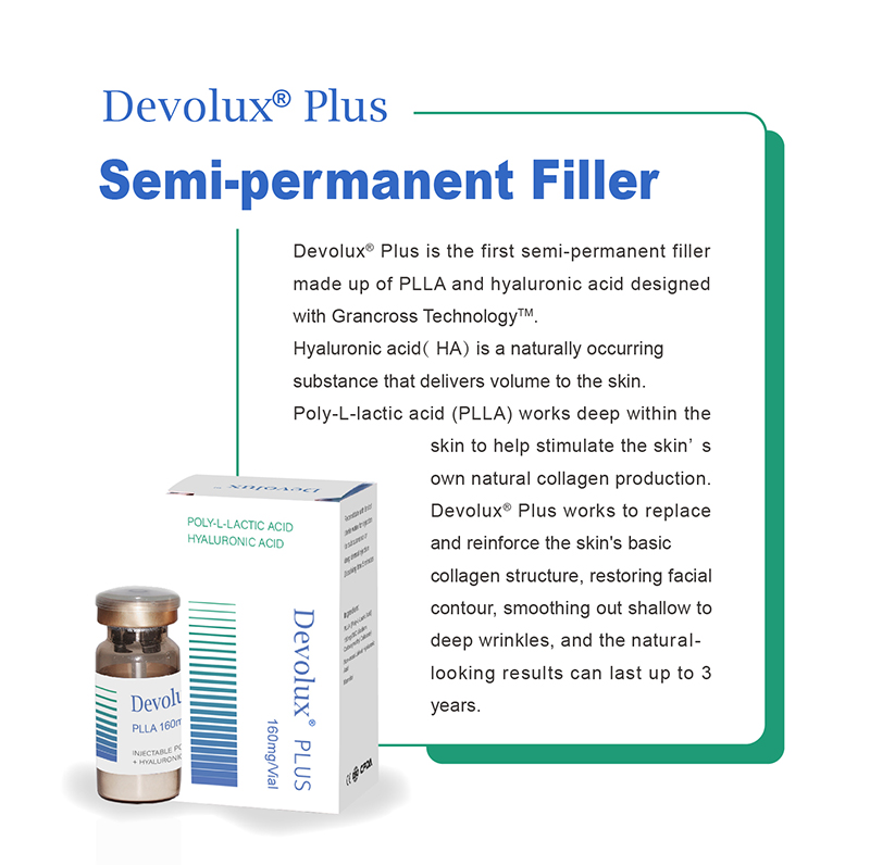 Devolux Plus Filler 160mg/Vial Plla Dermal Filler, Dermax
