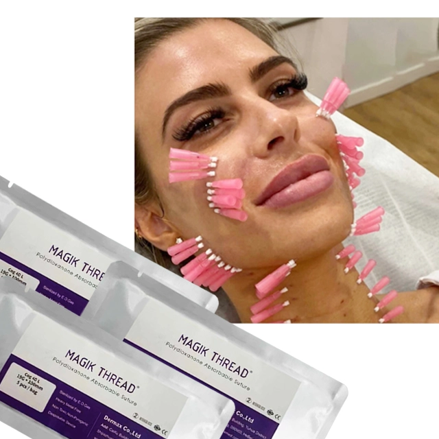 High Quality cheap suture pdo lifting thread with needles - Dermax